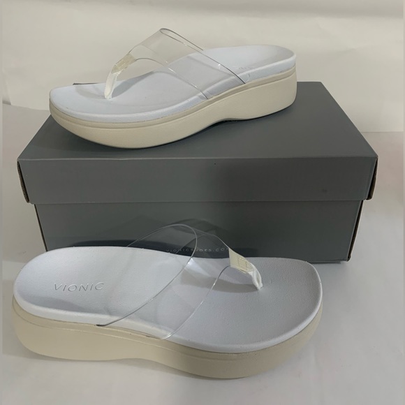 Vionic | Shoes | New Vionic Sunrise Luminous Toepost Platform Sandal ...